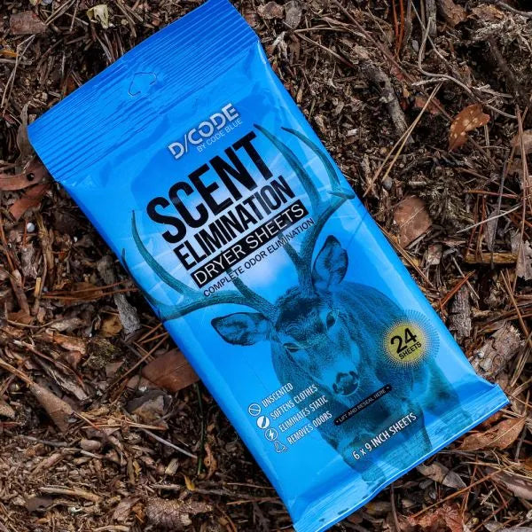 Code Blue Scent Eliminating Dryer Sheets - LOTWSHQ